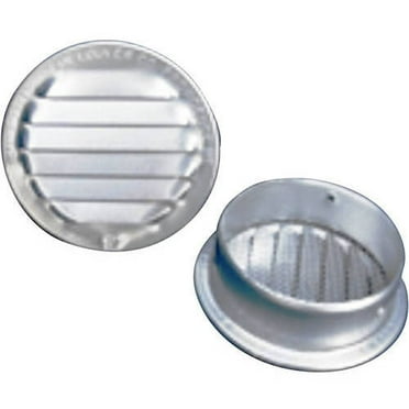 Maurice Franklin RL-1004 4 in. Round Aluminum Screen Louver - Walmart.com