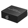 4 Ports Bi-Directional Audio Switcher Box Audio Rotary Switch Plug Play ...