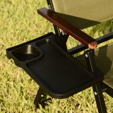 ASKMZ Camping Chair Storage Tray Camping Chair Shelf Cup Holder Bunk ...