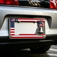 American Flag License Plate Frame, 12x5.9in Liberty Bell Design ...