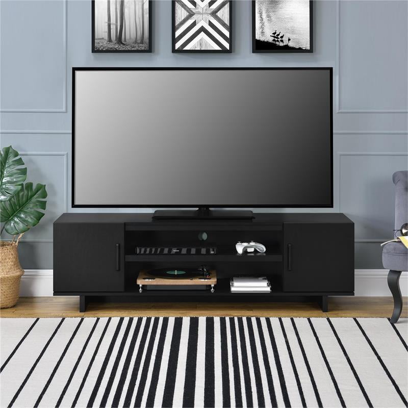 Beaumont Lane Low Profile TV Stand Console for TVs up to 65" in Black ...