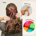 2PCS Silky Satin Hair Bows Hair Clip Ribbon Accessories Ponytail Holder ...