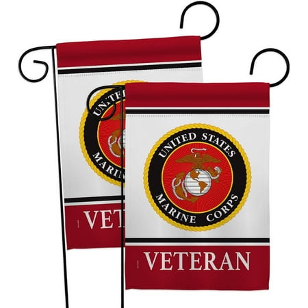 Drapeau de Jardin Vétéran du Corps des Marines - 2pcs Pack Forces ...