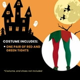 Walmart Plus Size Adult Elf Tights in Red and Green - Walmart.com