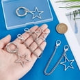 2Pcs Stainless Steel Strap Chain with Alloy Star Charms Shoe Decoration ...