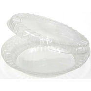 Pactiv Rose Pattern Plastic Cake Container 13", Black Base/Clear Lid ...