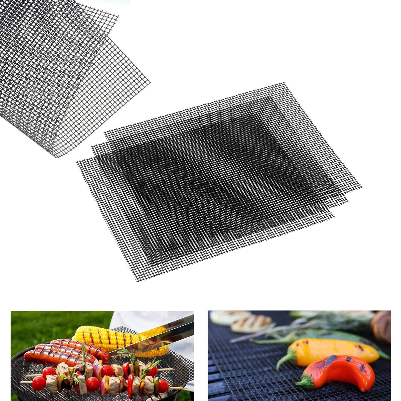 Wobythan 4pcs/set BBQ Grill Mat Outdoor Picnic Non-stick Grilling Mesh ...