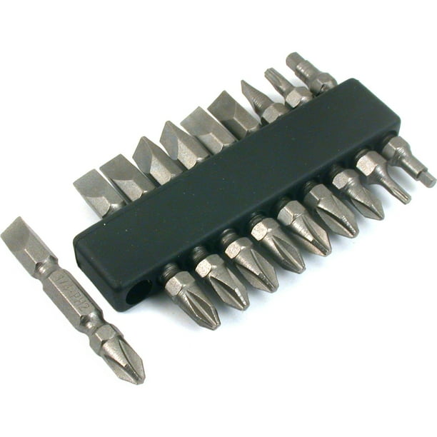 10 Double End Phillips Slotted Torque Screwdriver Bits - Walmart.com ...