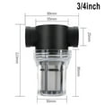 Inline Mesh Strainer Water Pump Filter Screen Garden Irrigation 3/4Inch ...