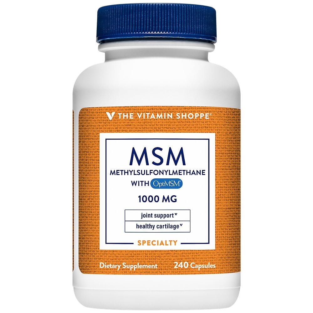Suplemento The Vitamin Shoppe MSM 1000 mg 240 cápsulas | Walmart en línea