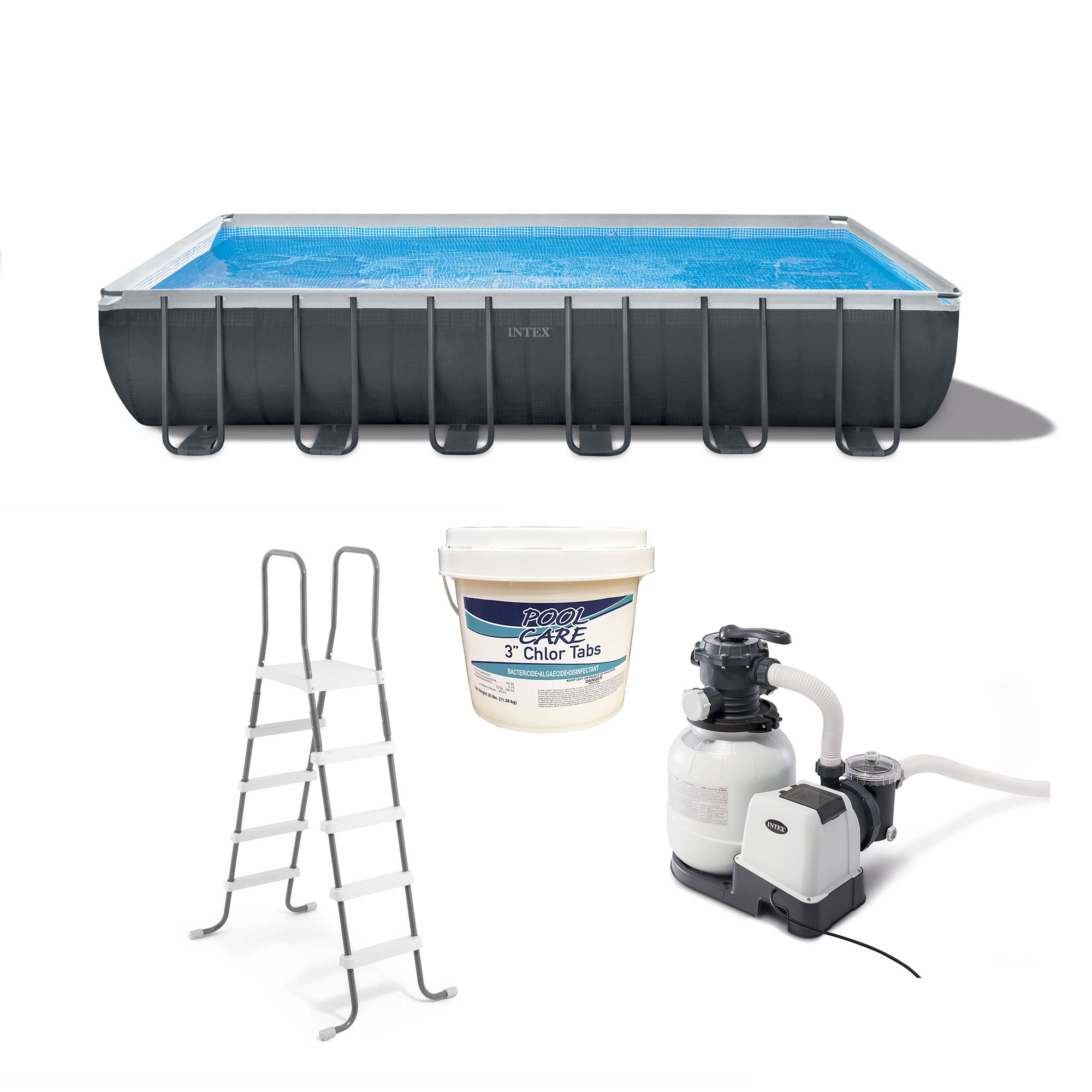 Intex 24 X 12 X 52 Pool Set W 3 Chlorine Tabs Walmart