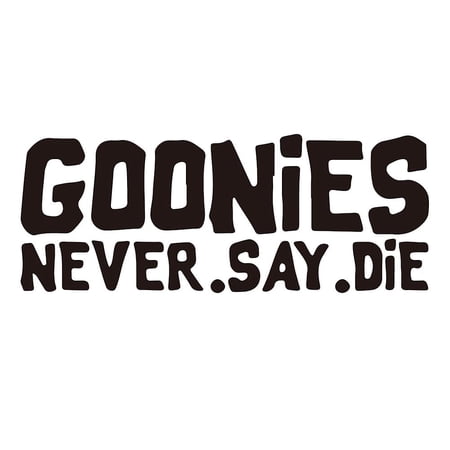 HEIBIN Goonies Never Say Die Removable Vinyl Decal Sticker For Laptop ...