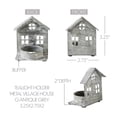 Tealight Holder Metal Village House G Antique Grey 3.25x2.75x2 ...