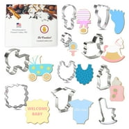 Ann Clark Baby Shower Cookie Cutter Set, 5-Piece, Made in USA - Walmart.com