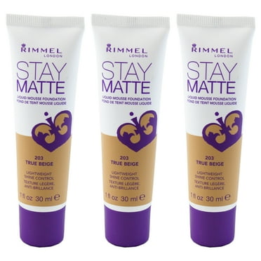 Rimmel London Stay Matte Liquid Foundation, Ivory, 1 oz - Walmart.com