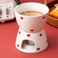 AOOOWER Ceramic Chocolate Fondue Cup Large Capacity Melting Mug with ...