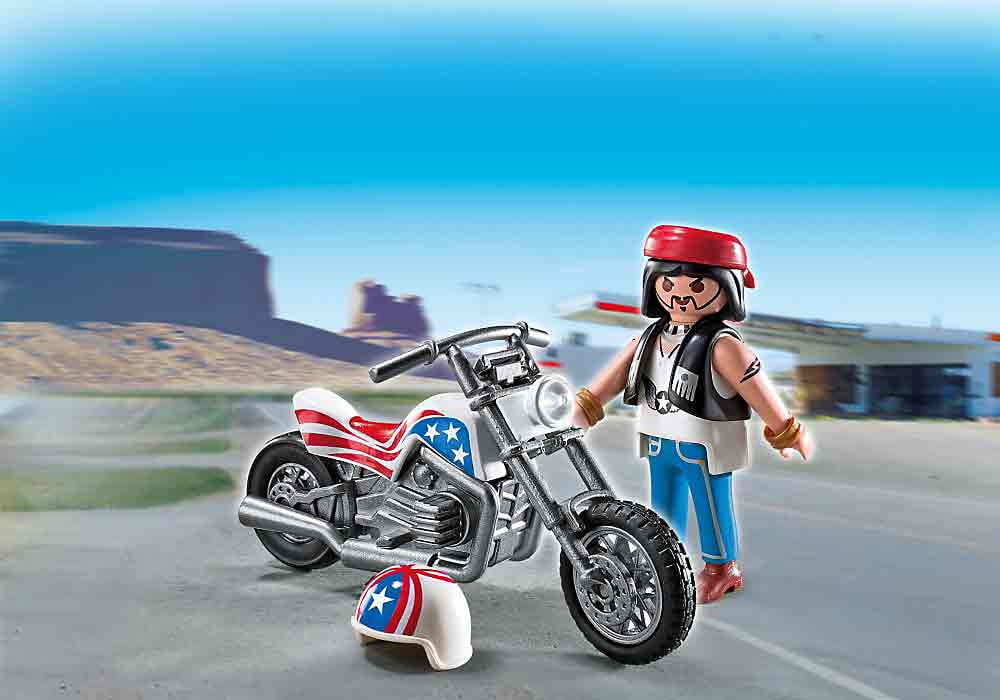 Blue Egg- Biker with Motorcycle - Walmart.com