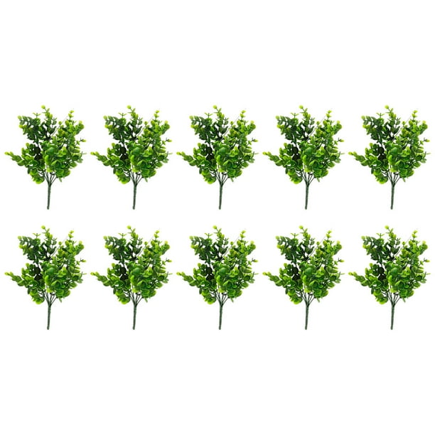 relayinert 12x Green Faux Flowers And Plants For Farmhouse Home And ...