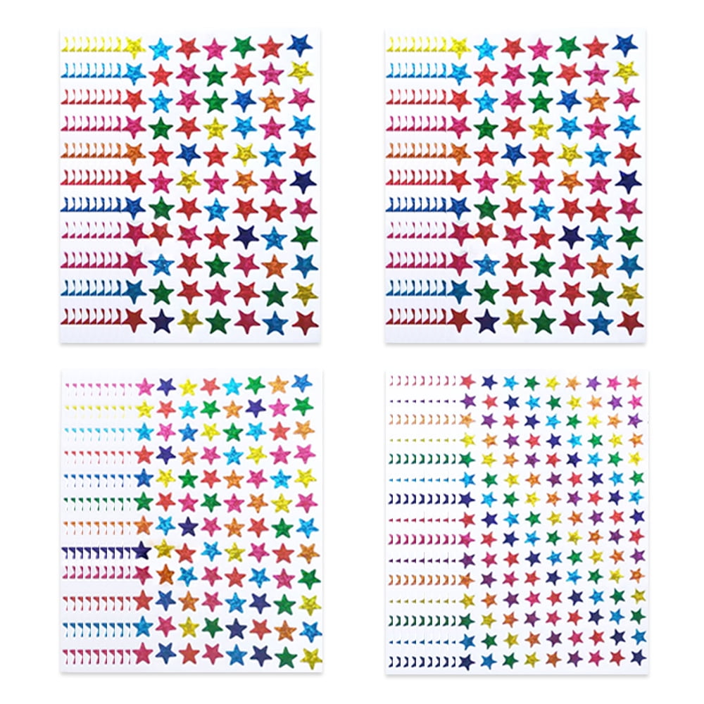 Reward Star Stickers Foil Star Stickers Labels for Home, School, Bar ...