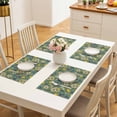 Summer Fruit Placemats Set of 12, Watercolor Yellow Lemon Farmhouse ...