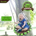 Swurfer Orbit 24" Tree Swing, Cool Feel Mesh Padded Saucer Swing Holds ...