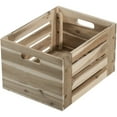 eHemco Solid Wood Storage Crates, Unfinished, Set of 2 - Walmart.com