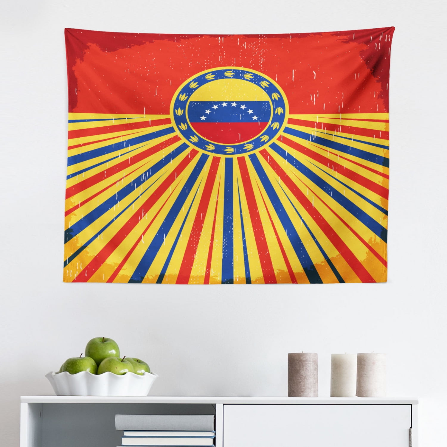 Venezuela Tapestry, Print of Professional and Detailed North and South ...