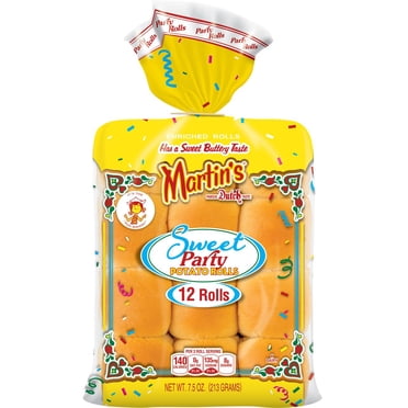 Martin's Famous Potato Sandwich Rolls, 3.5 Inch Hamburger Buns, Ready ...