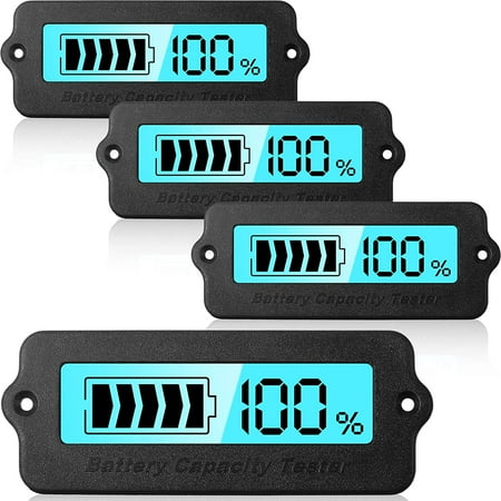 Dawht Battery Meter Blue Back-Light Capacity Monitor DC 8-63V Digital ...