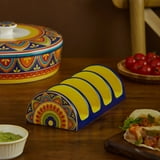 Bico Tunisian Ceramic Taco Holder, Taco Stand Rack Tray, Microwave and ...