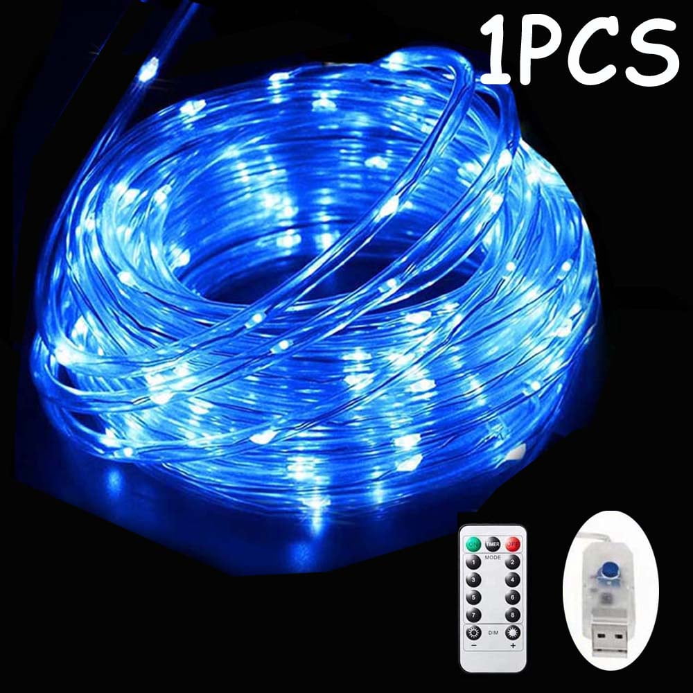 1 Pack Outdoor Waterproof Rope Lights USB Plug 100 LEDs Copper Wire ...