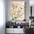 CozyNet Whimsical Floral Design With Scattered Blossoms, Curling Stems ...