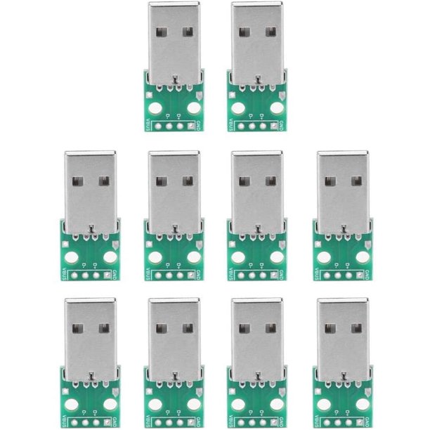 USB to DIP Board, 10 Pieces USB Type A to DIP Adapter Board, USB ...