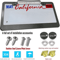 License Plate Frame with Light Bar Assembly- License Plate Light Lamp ...