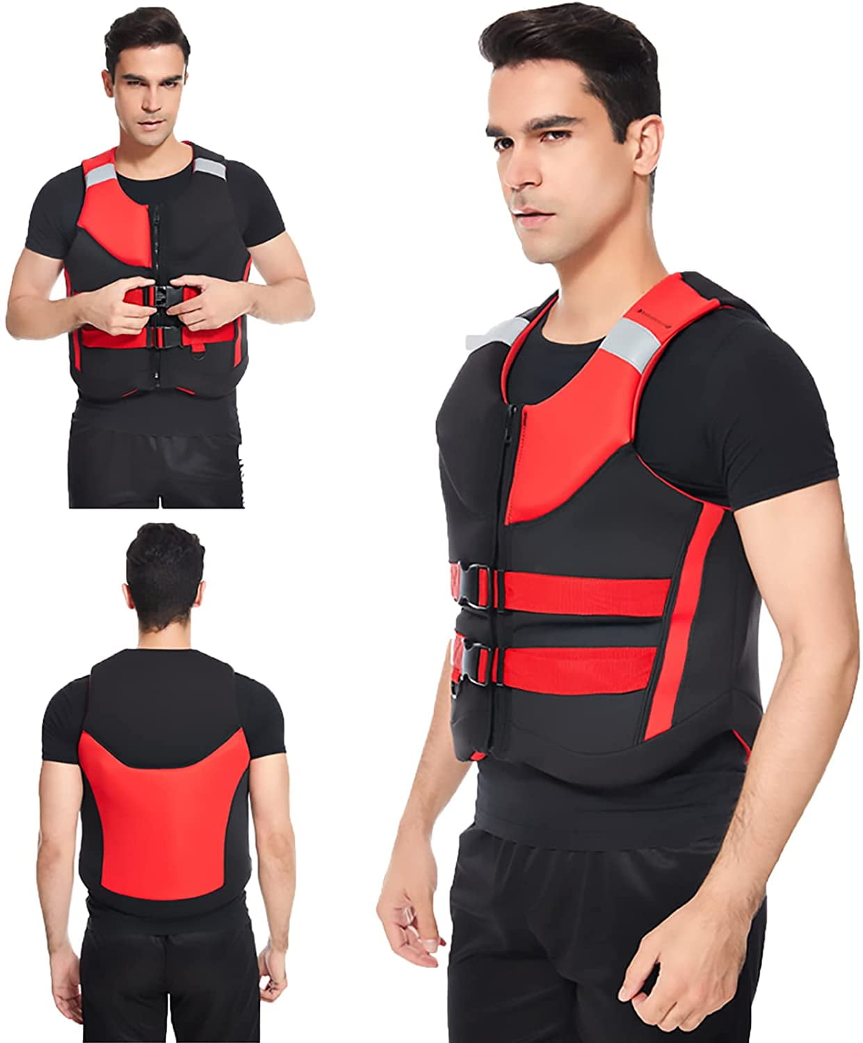 Neoprene Life Jacket, CE Certification Water Sports Life Vest for Adult ...