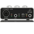 Behringer UM2 Audiophile 2x2 USB Audio Interface w/ Mic Preamplifier ...