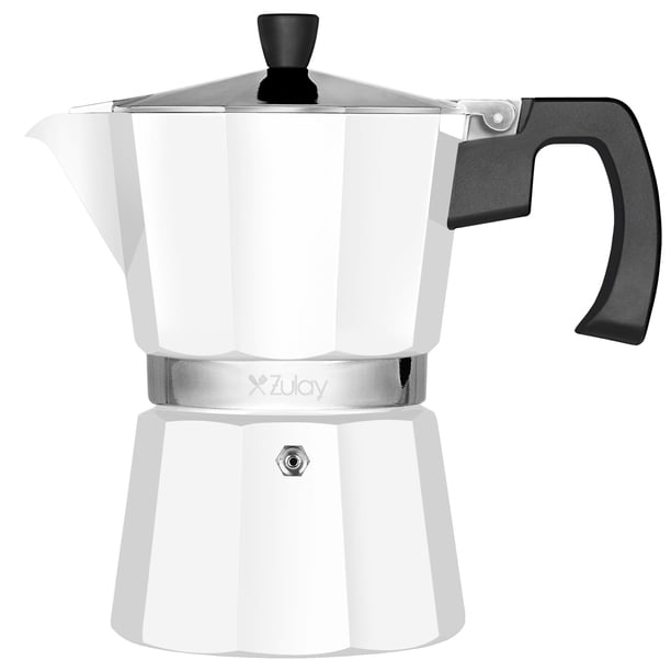 Moka Pot Espresso Zulay Premium, a prueba de fugas, 3 tazas, color ...