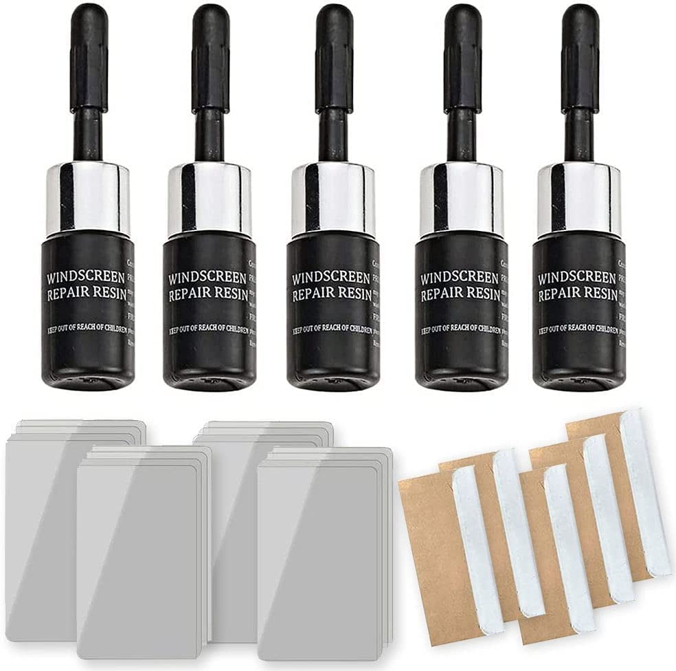 Q&Q BASICS 5pc Car Windshield Glass Repair Kit Tools Fix Auto Car ...