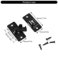 3pcs Small Stainless Steel Door Latches 90 Degree Slide Bolts Lock ...