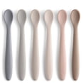 ACDANC 2026 New 6Pcs Baby Spoons Baby Utensils Silicone Baby Spoon ...