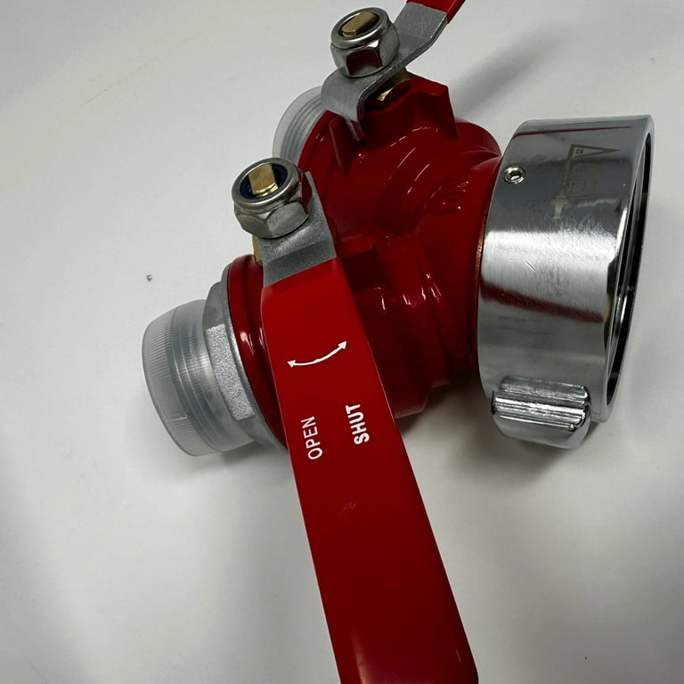 Fire Hydrant/Hose Splitter Valve, Brass-Gated WYE, 57% OFF
