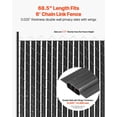 Vertical Chain Link Fence Slats with Bottom Lock, Double-Wall HDPE ...