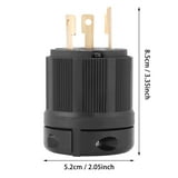 NEMA L5-30 30A 125V 3 Wire Twist Lock Electrical Plug Connector, Twist ...