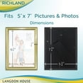 Langdon House Gold Picture Frame, Modern Contemporary Style, 5x7 Inch ...