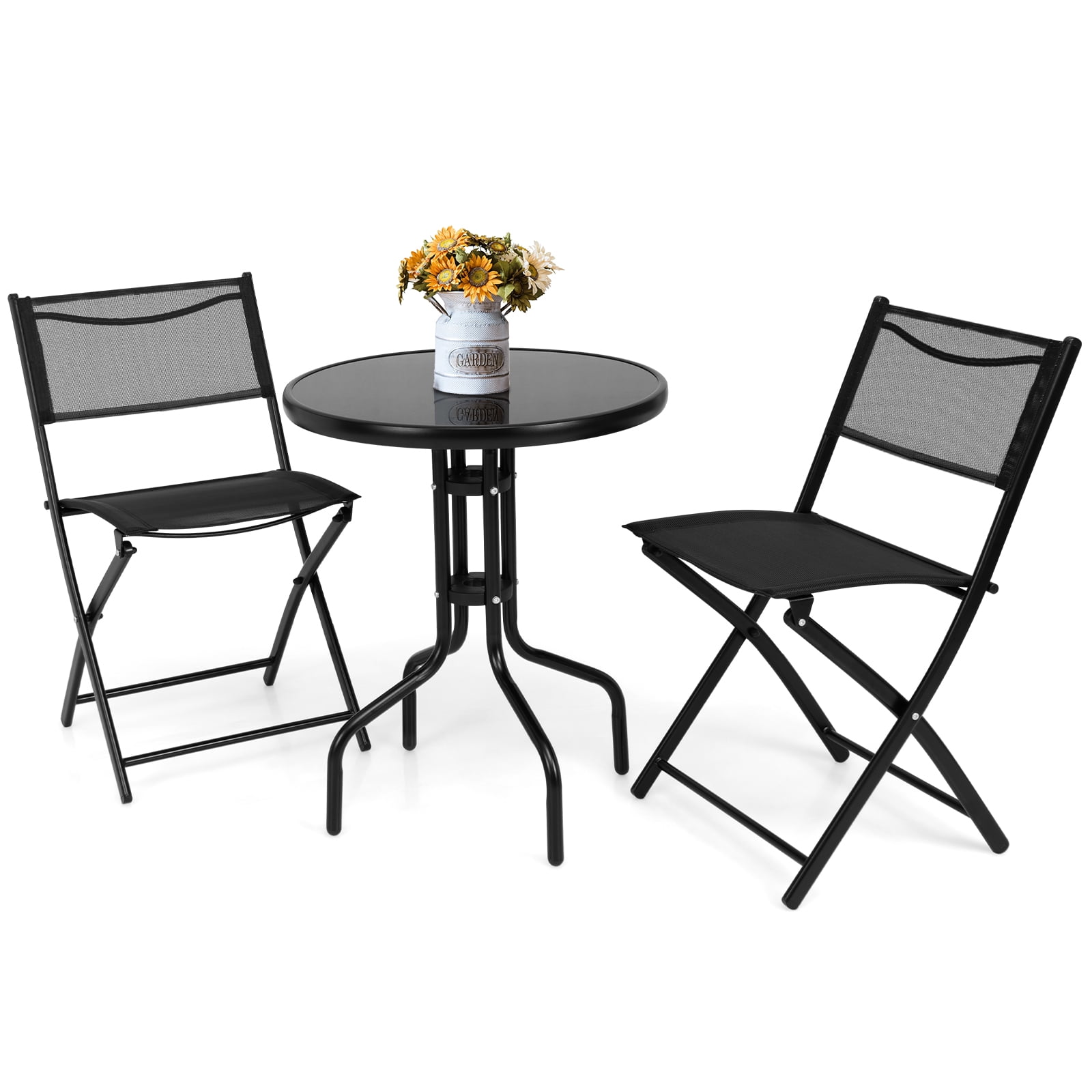 Click here for Patiojoy 3-Piece Patio Bistro Dining Furniture Set... prices