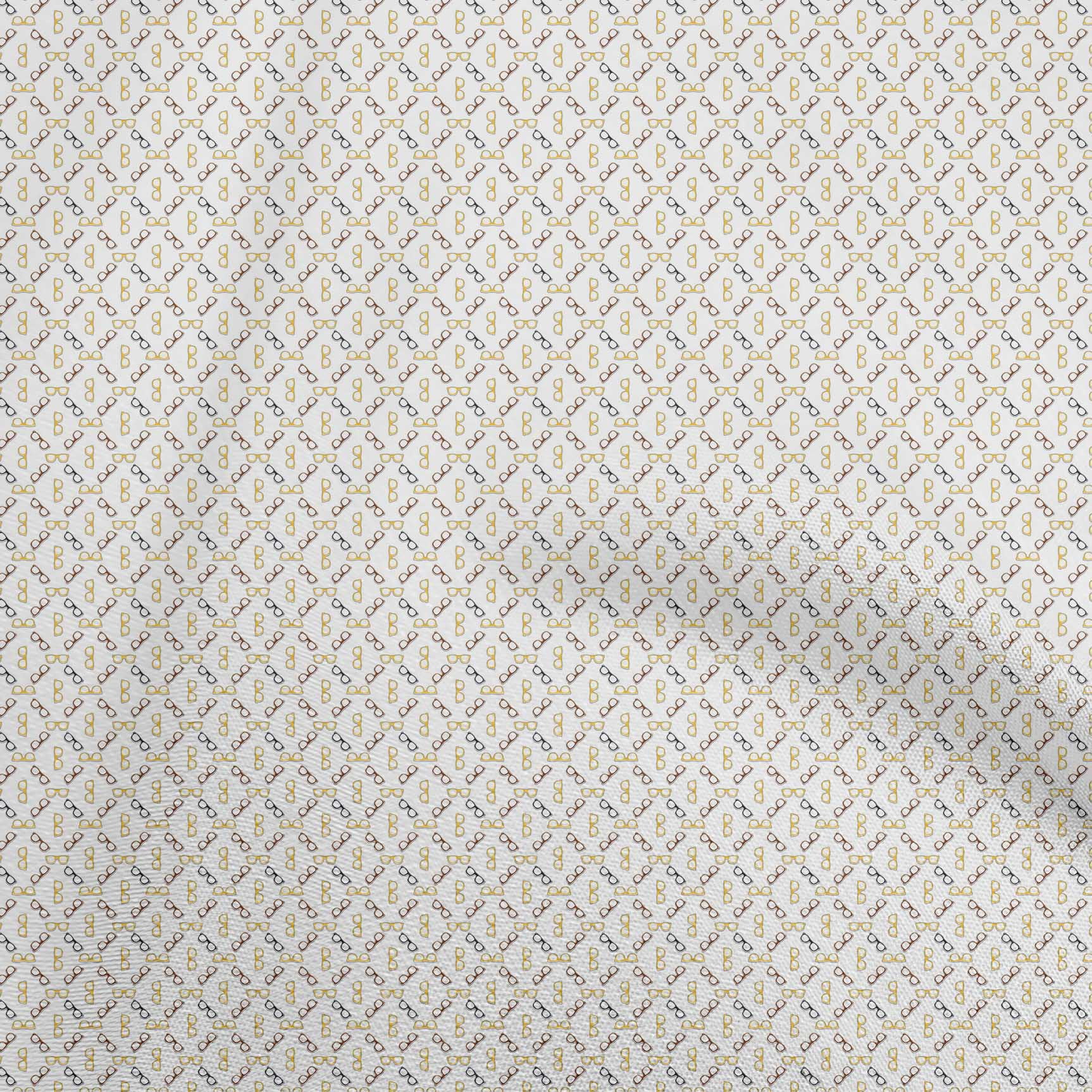 oneOone Viscose Chiffon Yellow Fabric Conversational Eyeglasses Sewing ... oneOone Viscose Chiffon Yellow Fabric Conversational Eyeglasses Sewing ...