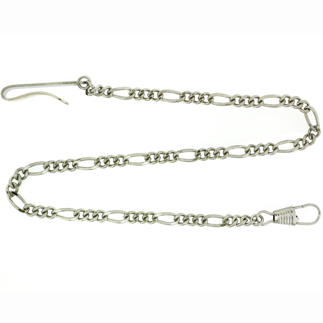 Pocket Watch Fob Chain Link Design Silver-Tone Clip End 14" - Walmart.com