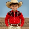 Byoo Big Boys Summer Classic Western Dress Shirt Long Sleeve Color ...