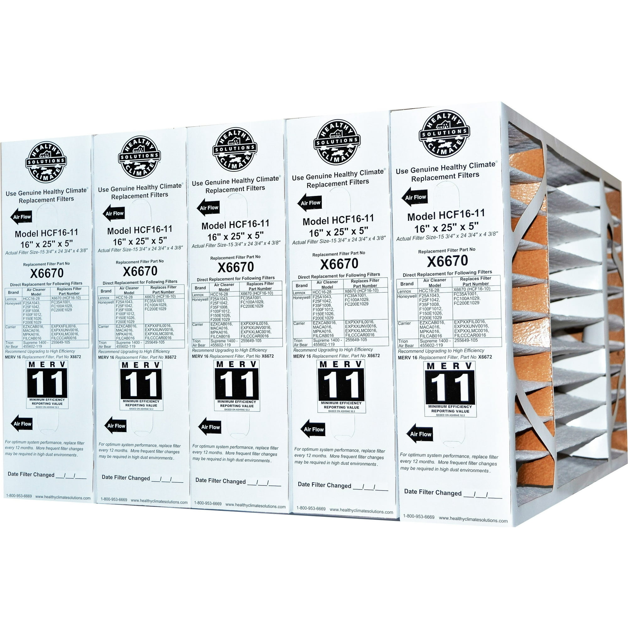 Click here for Lennox X6670 16x25x5 Merv 11 Healthy Climate For H... prices