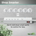 iHome 6 Outlet Smart Surge Protector Works with Alexa and Google Home ...